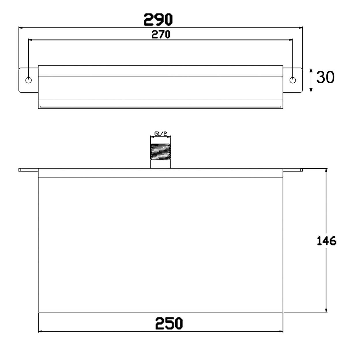 Hudson Reed Kubix Bath Waterfall Filler Tap Chrome - PN300