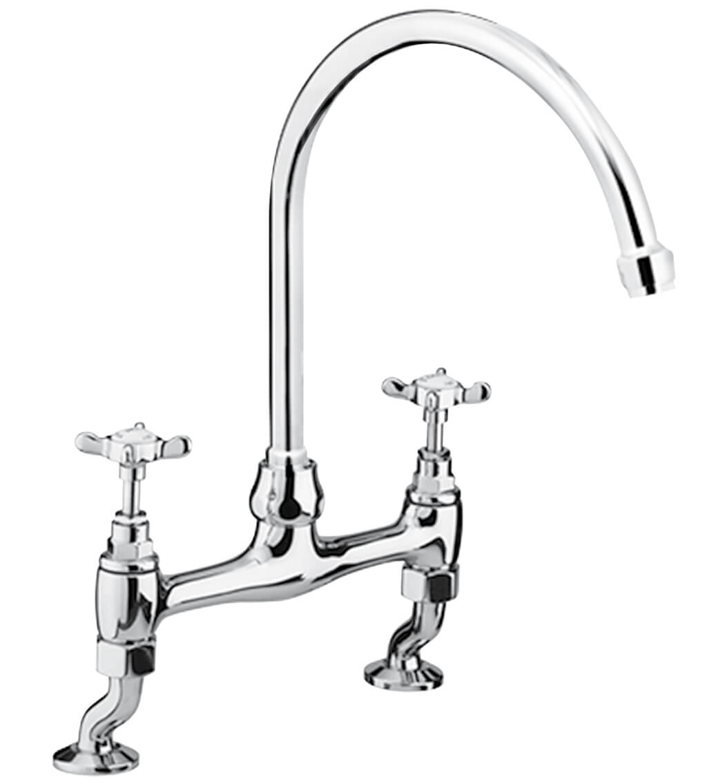 Bristan 1901 Deck Mounted Bridge Sink Mixer Tap