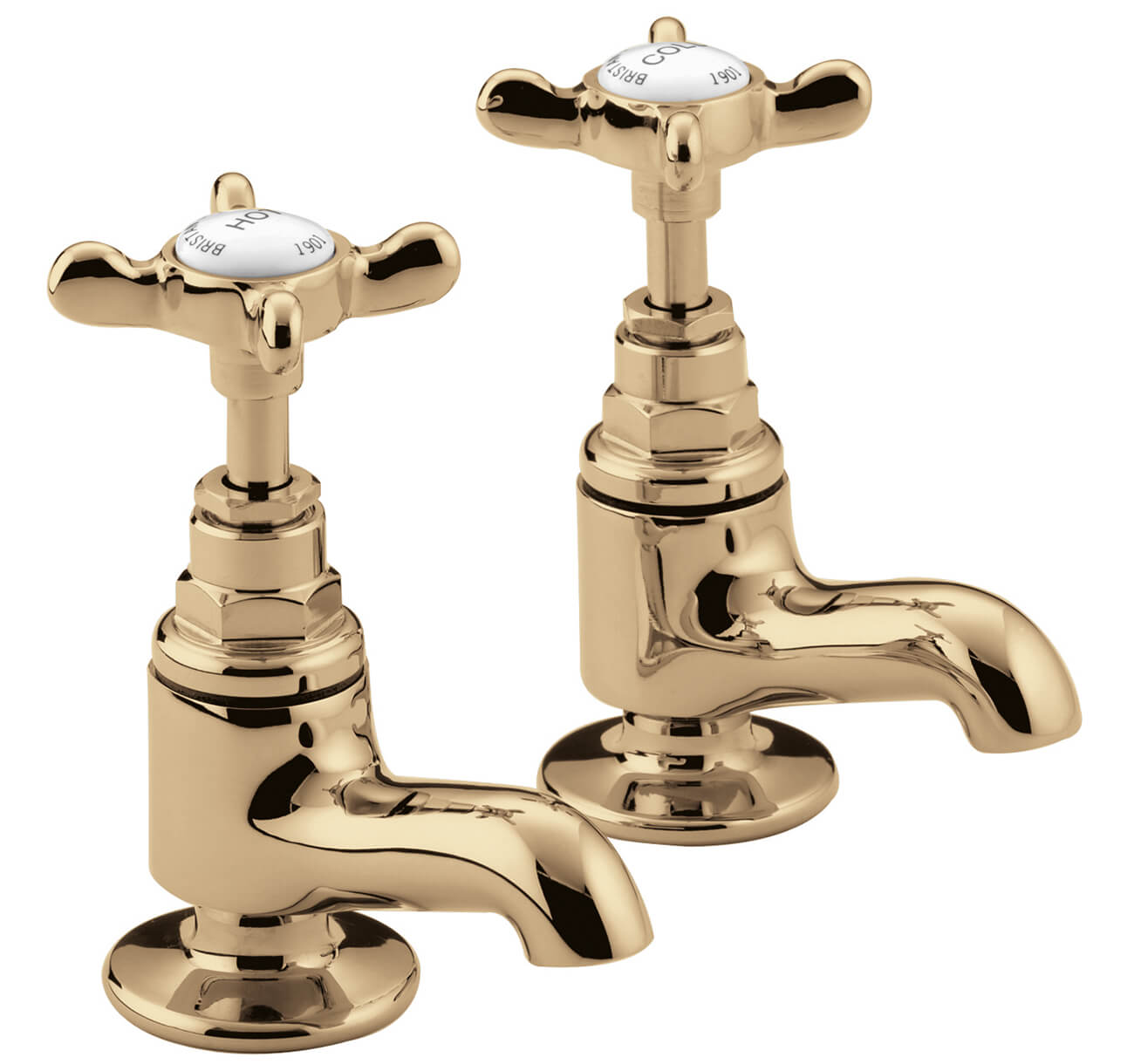 Bristan 1901 Pair Of Deck Mounted Vanity Basin Taps - N VAN C CD