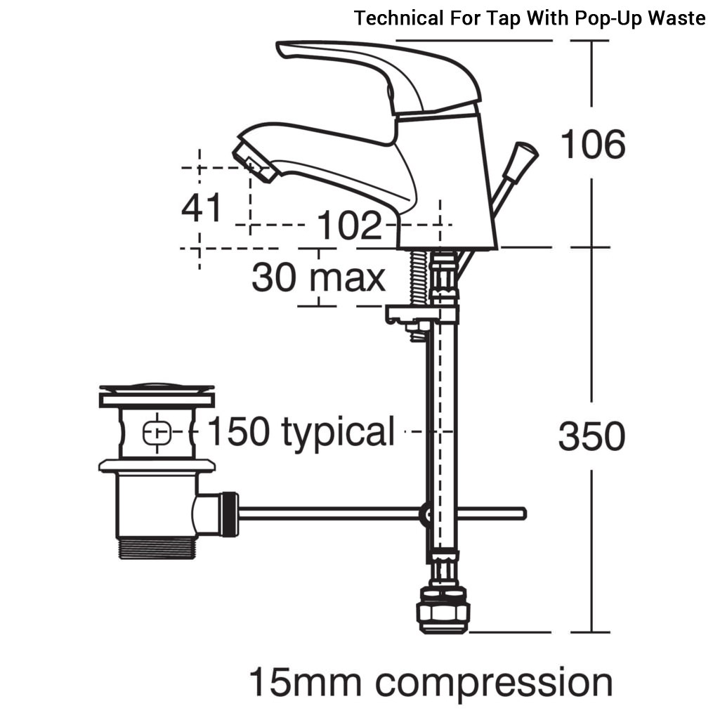 Ideal Standard Opus Single Lever Basin Mixer Tap