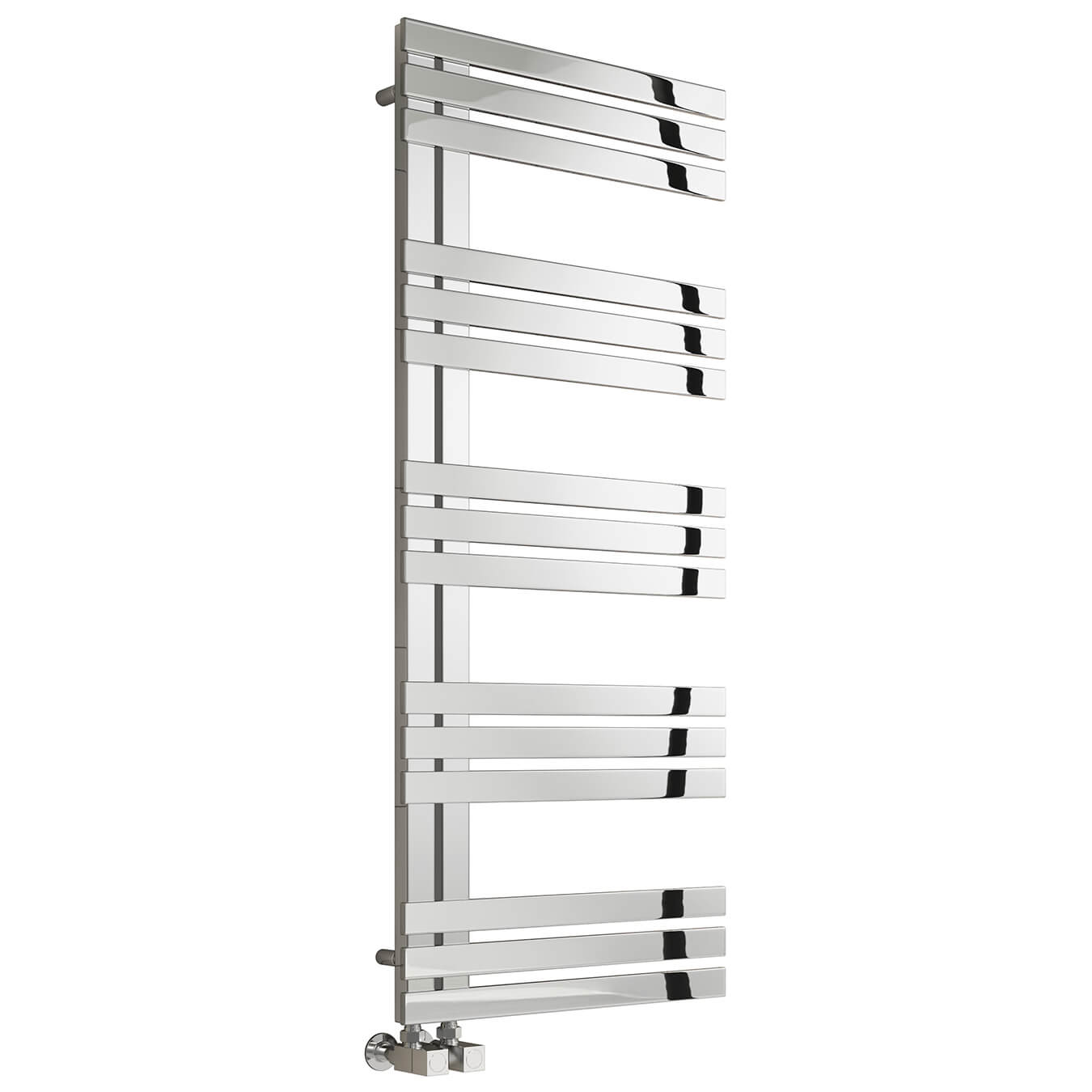 Reina Lovere 500mm Wide Polished Stainless Steel Designer Radiator.