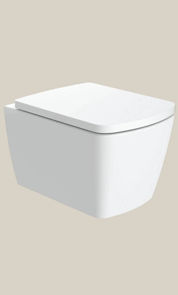 IMEX Ravine Rimless Comfort Height Short Projection Wall Hung White WC ...