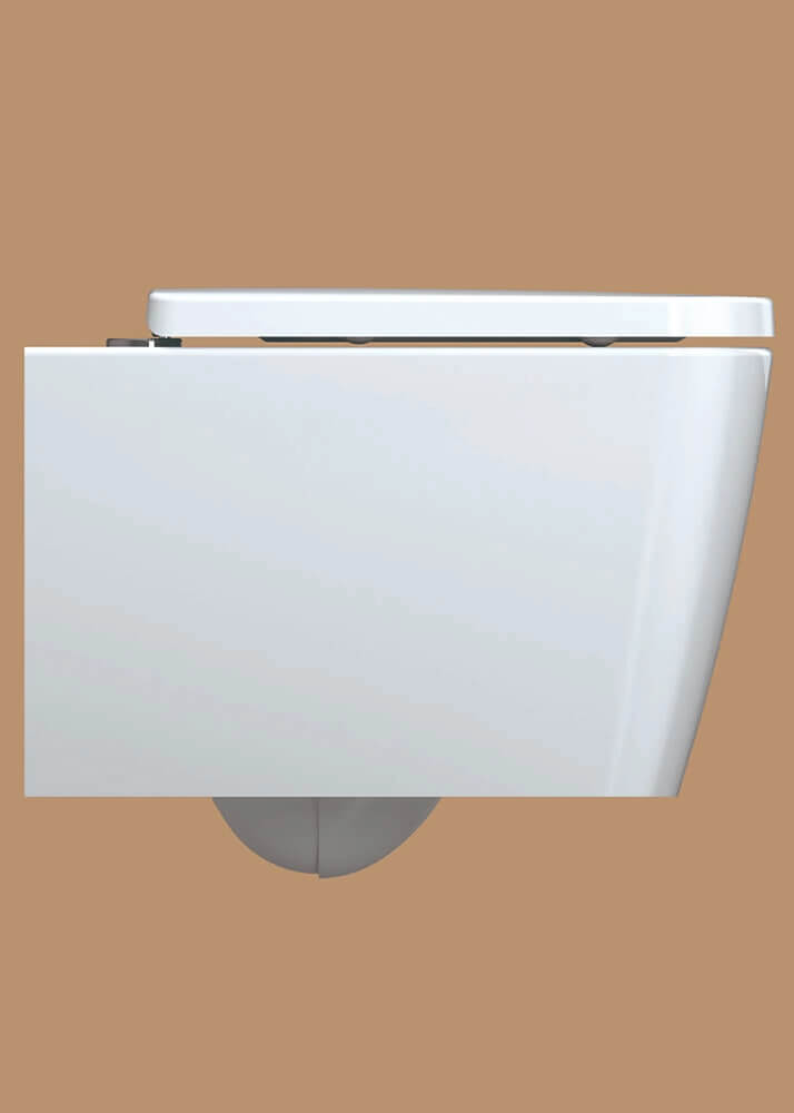 IMEX Ravine Rimless Comfort Height Short Projection Wall Hung White WC ...