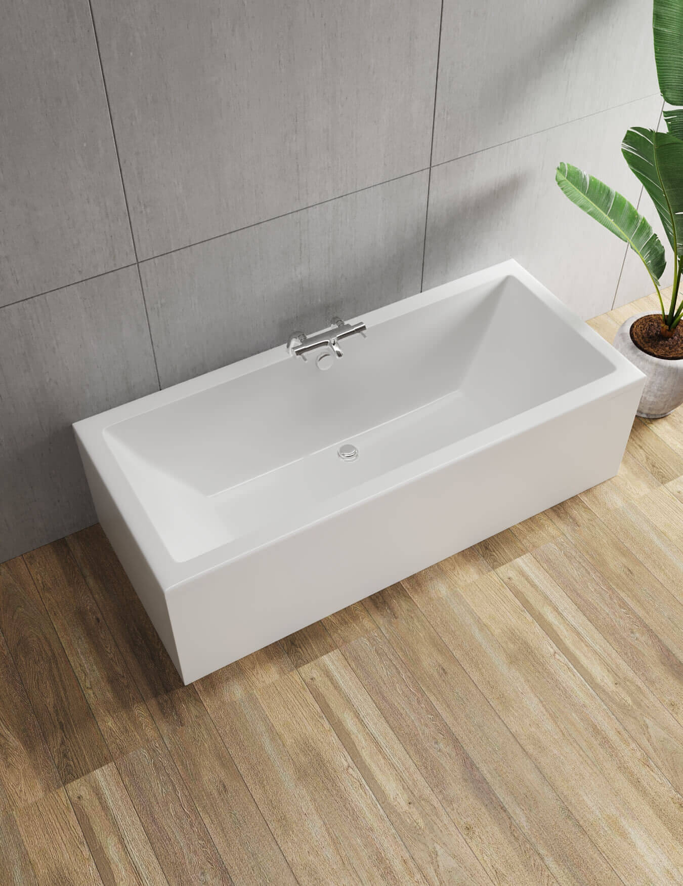 Trojan Elite Edge Double Ended Fully Encapsulated Baseboard Bath - B002500
