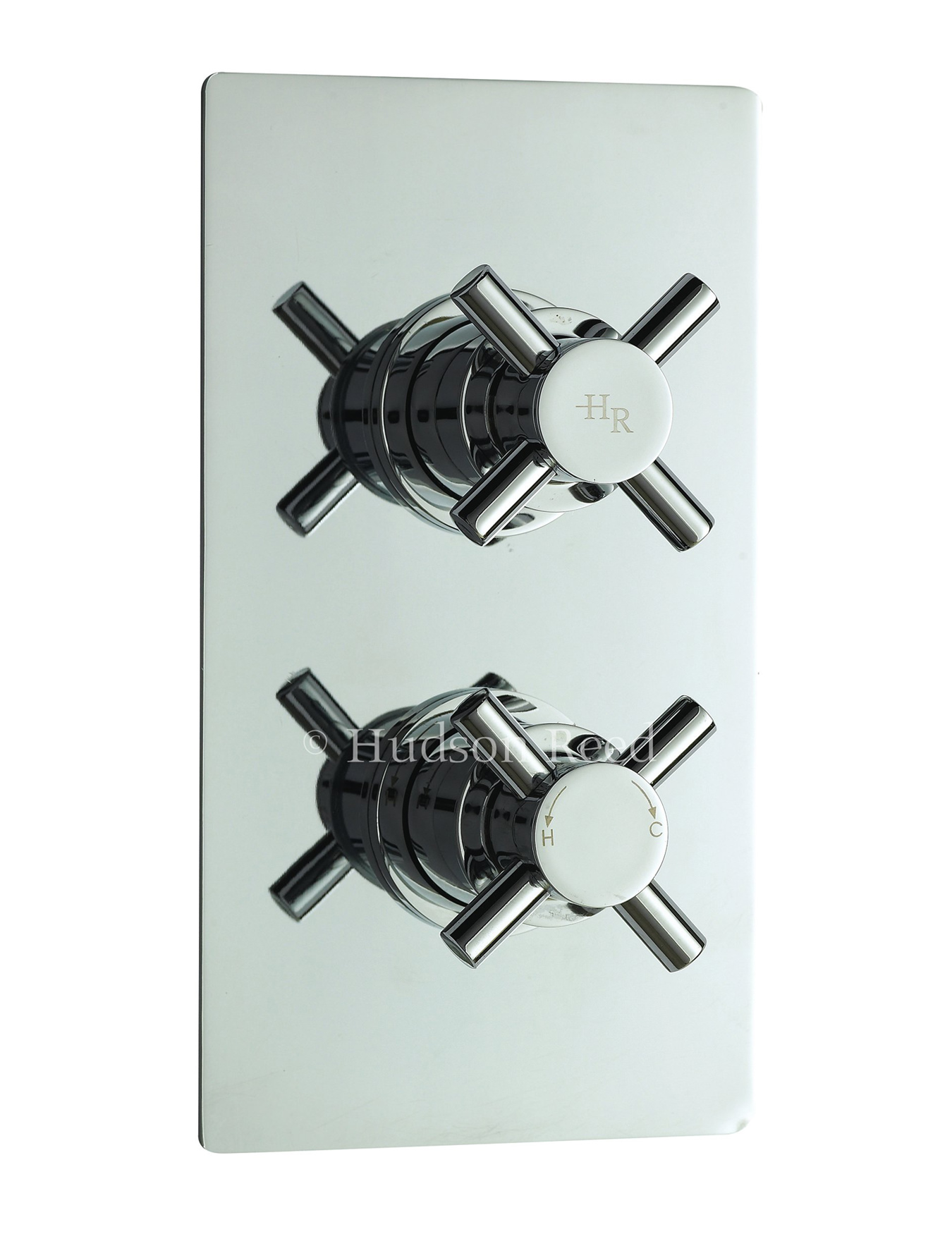 Hudson Reed Kristal Twin Thermostatic Concealed Shower Valve