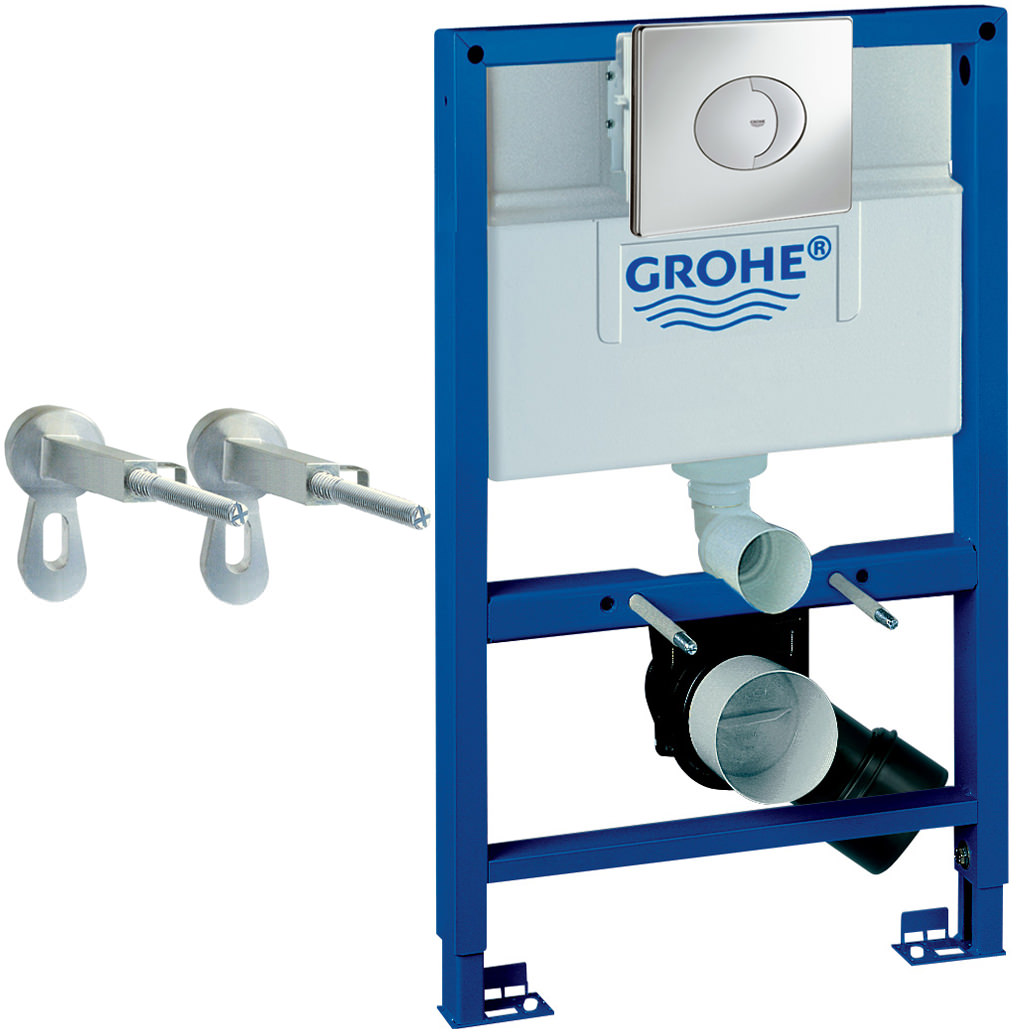 Grohe Rapid SL Skate Air 0.82m Wall Hung WC Frame 3 In 1 Pack