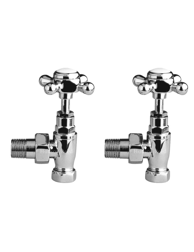 Hudson Reed Pair Of CrossTop Angled Radiator Valves
