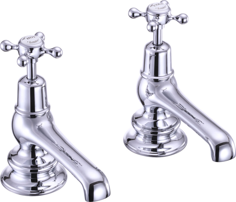 Burlington Claremont Regent Bath Taps Chrome Plated
