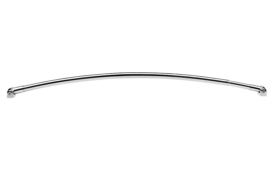 Croydex Premium Telescopic Curved Rod - 1080mm To 1850mm Adjustable Length