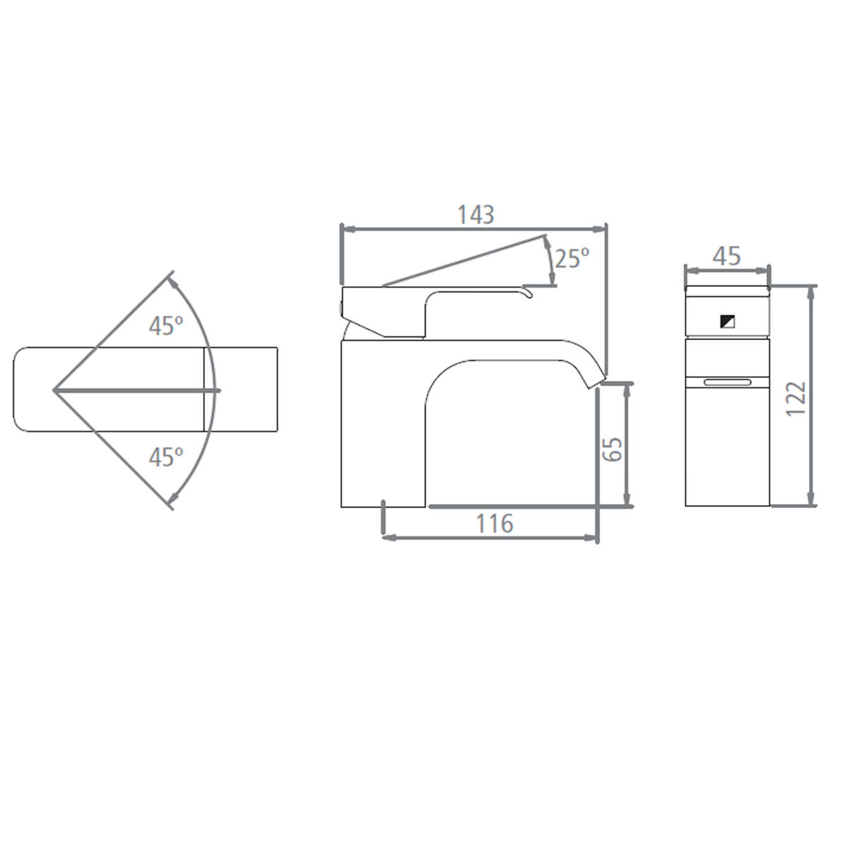 Roper Rhodes Hydra Mini Basin Mixer With Click Waste